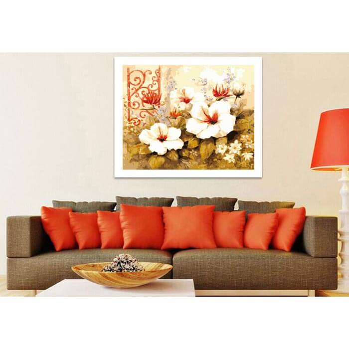 Malen nach Zahlen für Erwachsene Orchideen