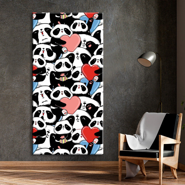 Malen nach Zahlen Panda Liebe